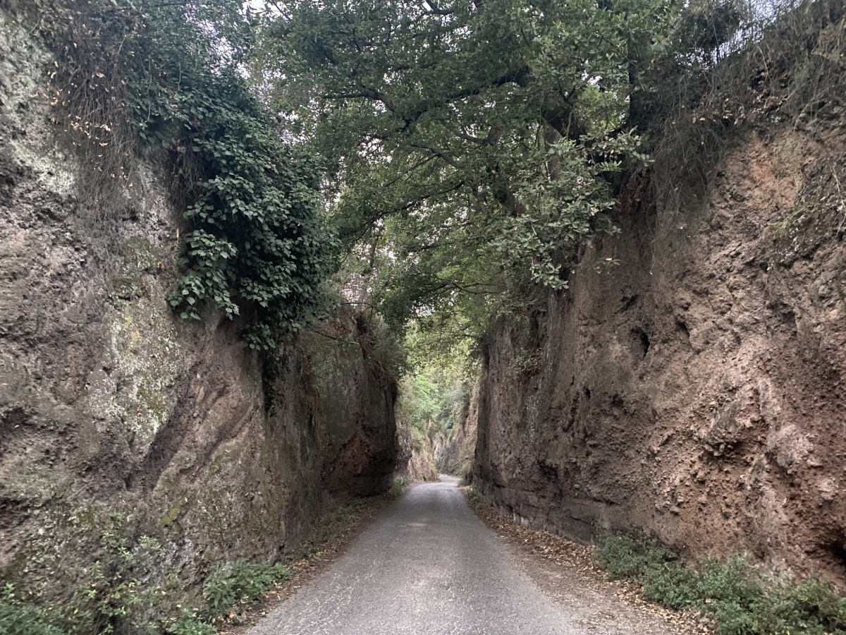 via francigena: viterbo -> vetralla -> capranica -> monterosi ...